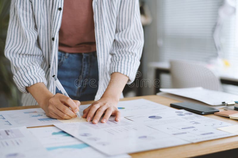 Businesswoman Taking Notes stock photo. Image of research - 295663142