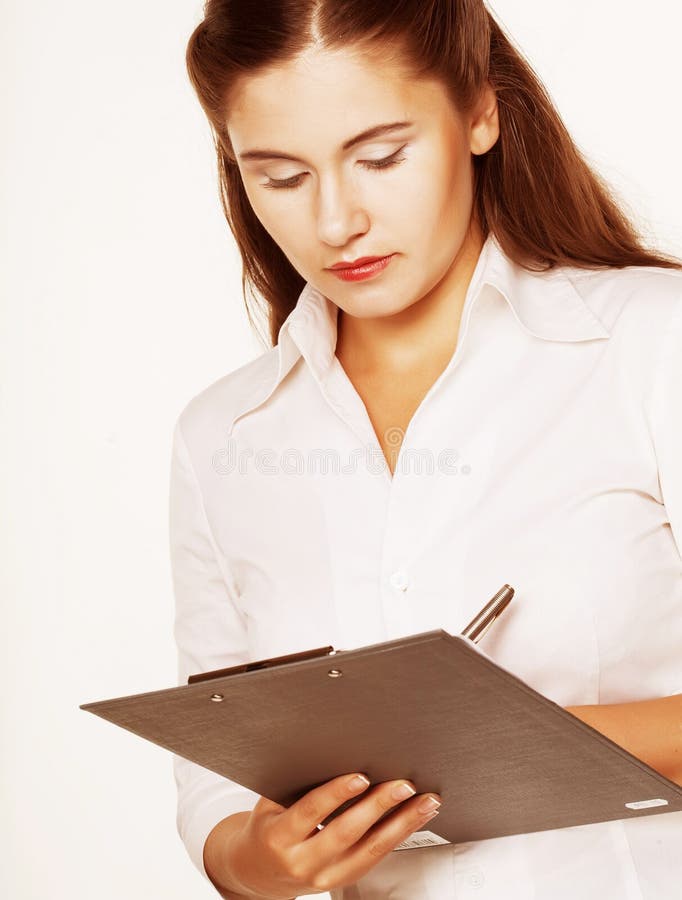 Businesswoman Taking Notes stock photo. Image of modern - 38436508