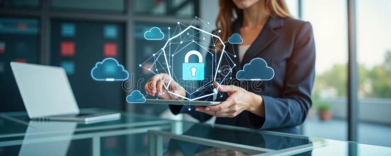 Businesswoman Secures Stock Illustrations – 2 Businesswoman Secures Stock Illustrations, Vectors ...