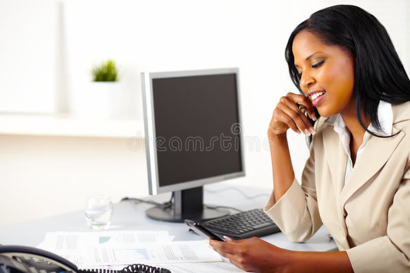 Businesswoman Using a Mobile Phone Stock Image - Image of businesswoman ...