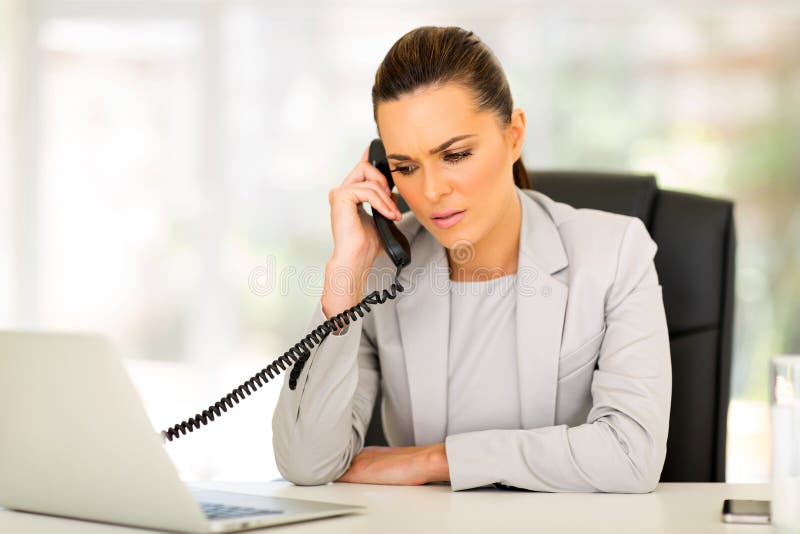 Office worker telephone stock photo. Image of girl, occupation - 47257320