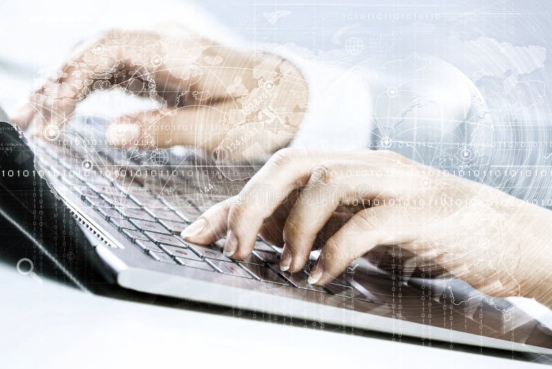 Businesswoman at work stock image. Image of people, keyboard - 38545829