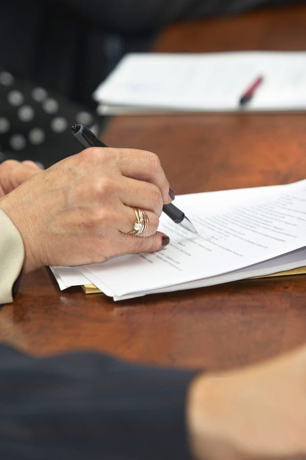 Conference writing 1 stock photo. Image of hands, discussion - 7576604
