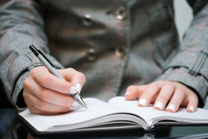 Man writing stock photo. Image of inspiration, notepad - 35683676