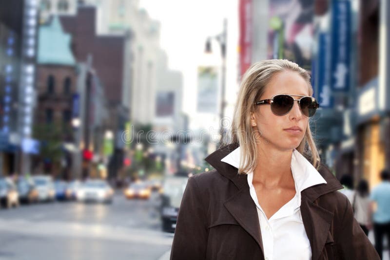 Businesswomen Going To Work Downtown Stock Photo - Image of ...