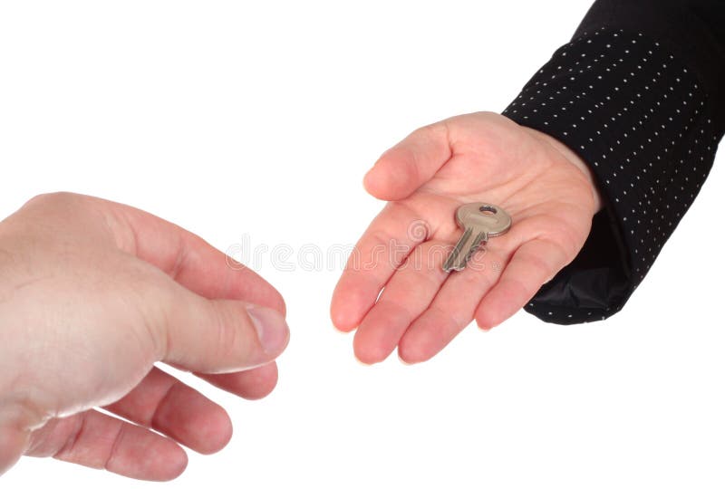 Businesswomen Handing Over the Key Stock Photo - Image of input ...