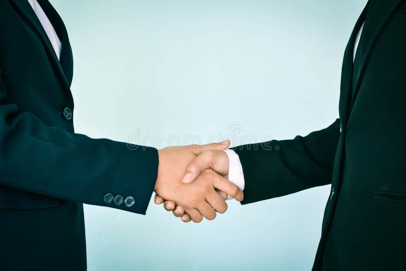 Businesswomen Shake Hand in Office Stock Image - Image of communication ...