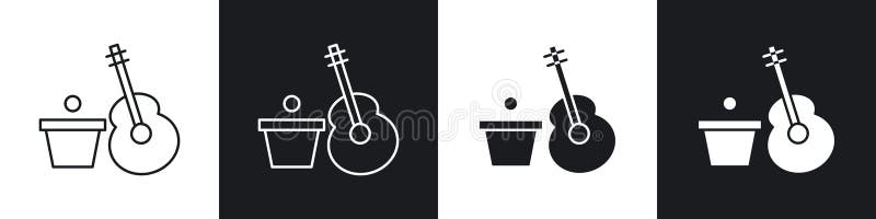 Busking icon stock vector. Illustration of design, sign - 341325445
