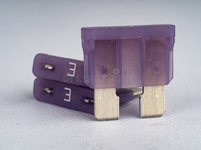 Buss flat blade fuses stock photo. Image of fuse, metal - 258936076