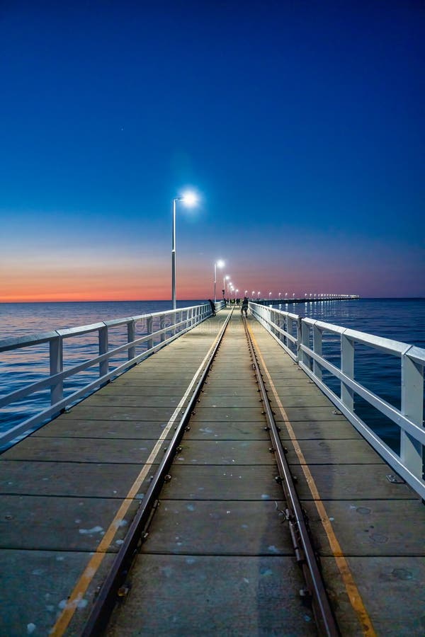 Busselton Jetty at Sunset, Western Australia Stock Photo - Image of ...