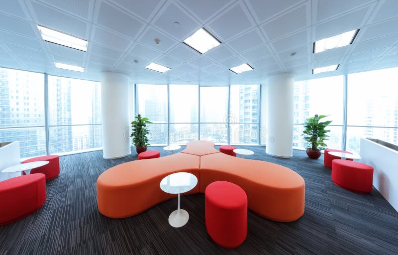 Simple and Stylish Office Environment Stock Photo - Image of management ...