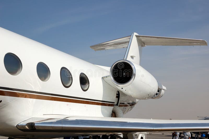 Close Side View Of A Private Jet Stock Photo - Image of aircraft ...