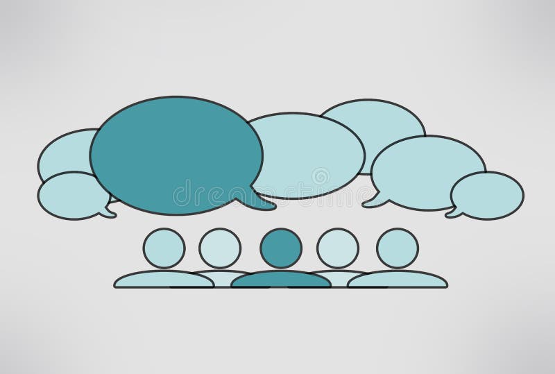 Connect talk bubbles stock illustration. Illustration of bubble - 30101154