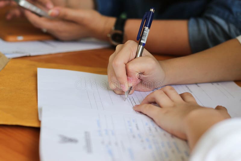 Bussines Women Filling Paperwork Stock Photos - Free & Royalty-Free ...