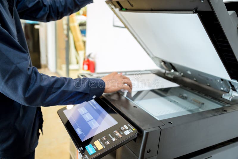 Printer Start Button stock image. Image of modern, computer - 4121485