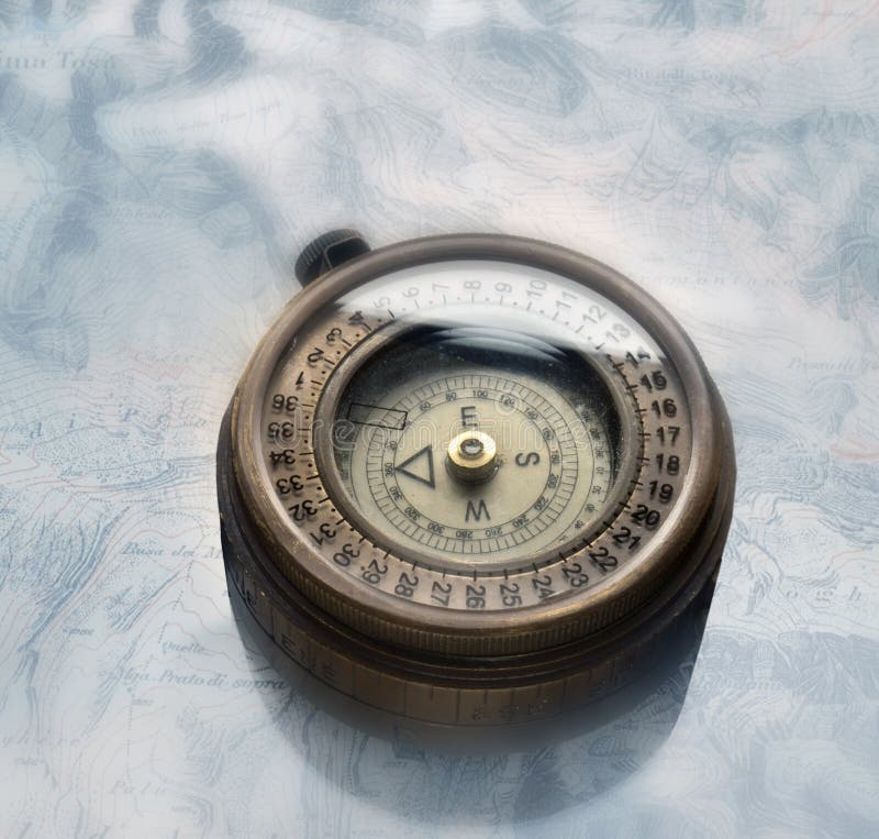 Bussola immagine stock. Immagine di globo, mondo, bussola - 48440491