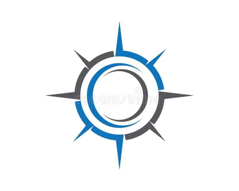 Bussola Logo Template illustrazione vettoriale. Illustrazione di ...