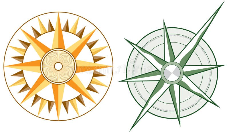 Bussole Vettoriali illustrazione vettoriale. Illustrazione di programma ...