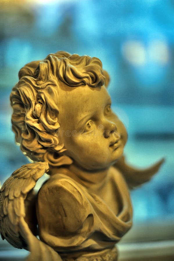 Angel Bust between the Columns Stock Photo - Image of female, white ...