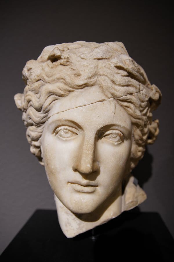 Bust in Antalya Archeological Museum, Antalya, Turkiye Editorial Stock ...