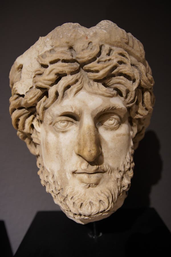 Bust in Antalya Archeological Museum, Antalya, Turkiye Editorial Stock ...