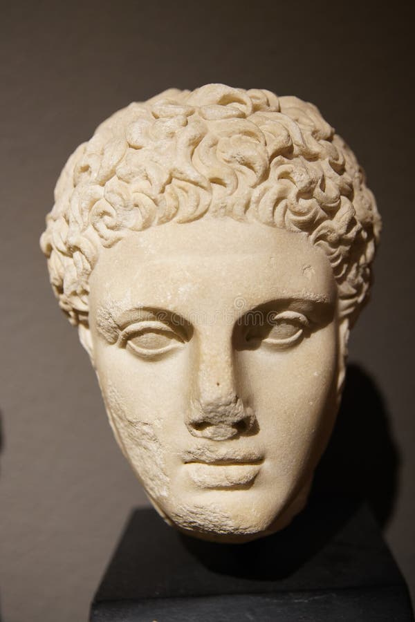 Bust in Antalya Archeological Museum, Antalya, Turkiye Editorial Photo ...