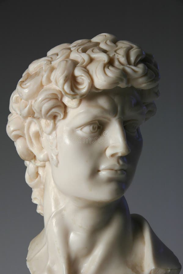 Bust of David Replica stock image. Image of greek, hair - 2865689