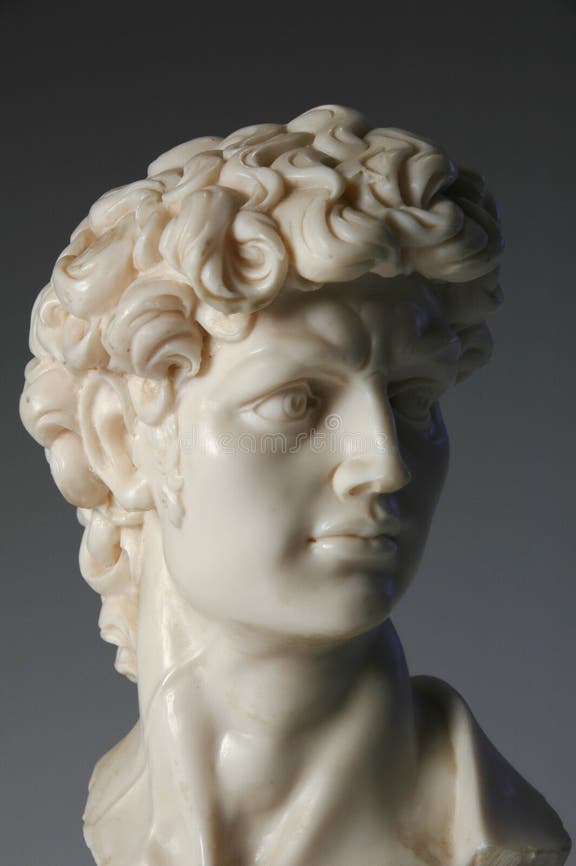 Bust of David Replica stock image. Image of greek, hair - 2865689