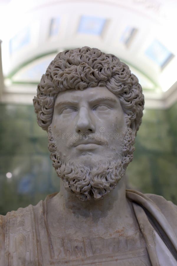 Bust of the Emperor Lucius Verus Stock Image - Image of europe ...