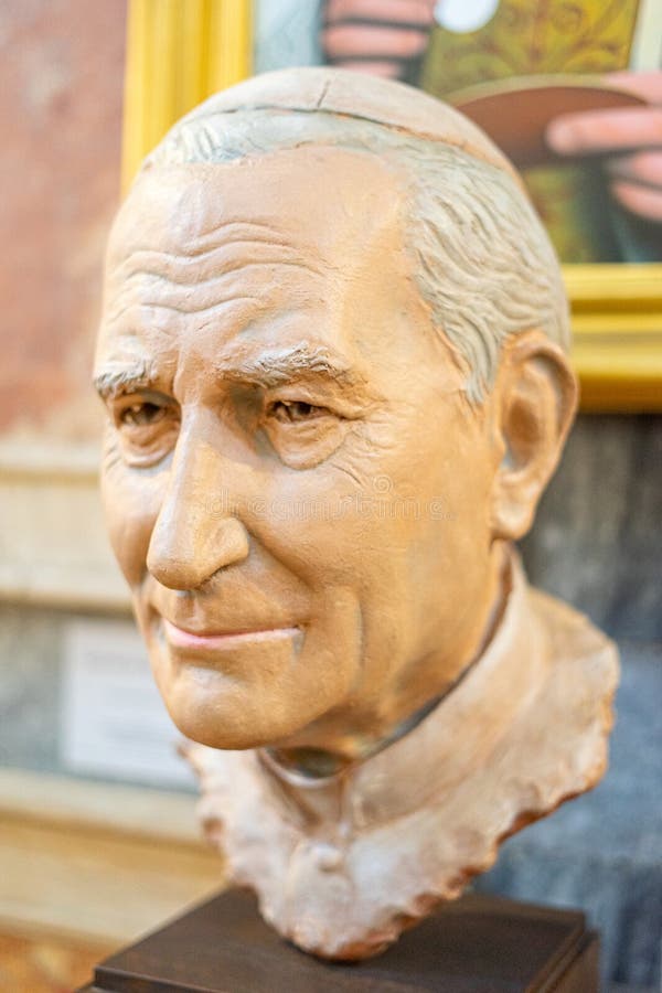Bust, Super Realistic Statue of Pope John Paul II Editorial Image ...