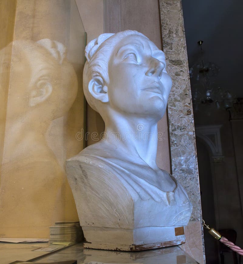 Bust of woman stock image. Image of chalk, bust, statue - 80055401