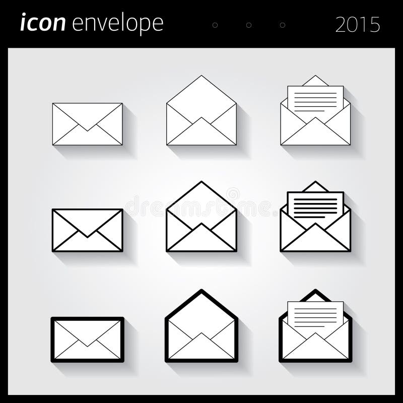 ICON busta illustrazione vettoriale. Illustrazione di busta - 53305144