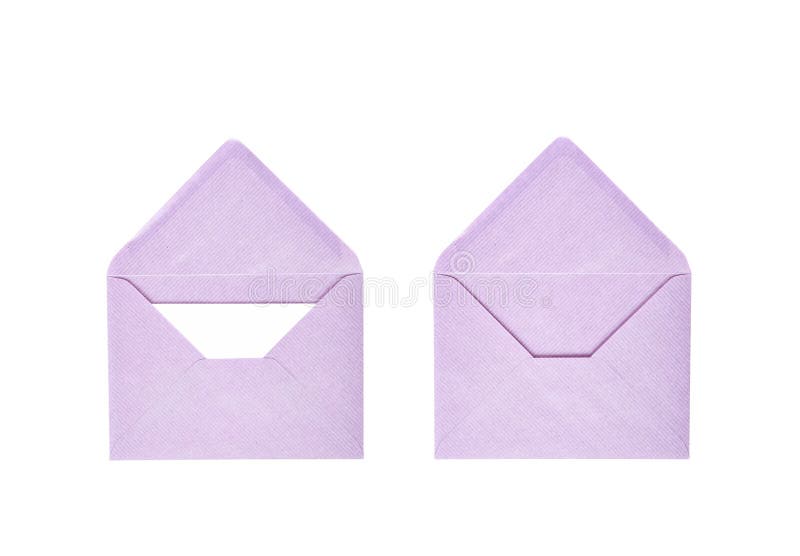 Busta Di Carta Aperta Isolata Immagine Stock - Immagine di affrancatura ...