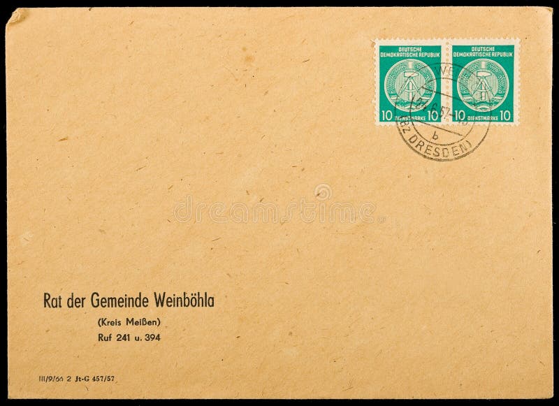 Busta Di Spedizione Usata Annata Immagine Stock Editoriale - Immagine ...