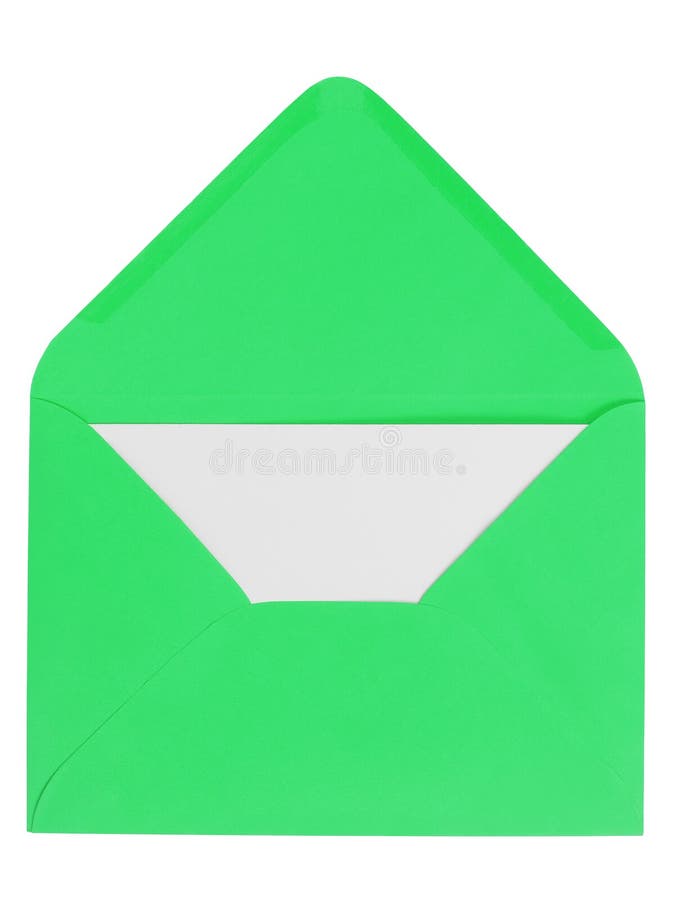 Busta Verde Con La Lettera Immagine. Immagine: 3369373