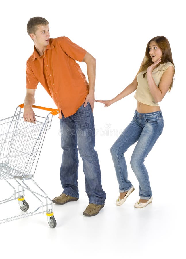 Busted! stock photo. Image of girl, shopping, shops, buying - 2918034