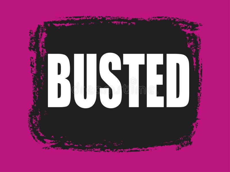 Busted banner stock illustration. Illustration of marketing - 7055709