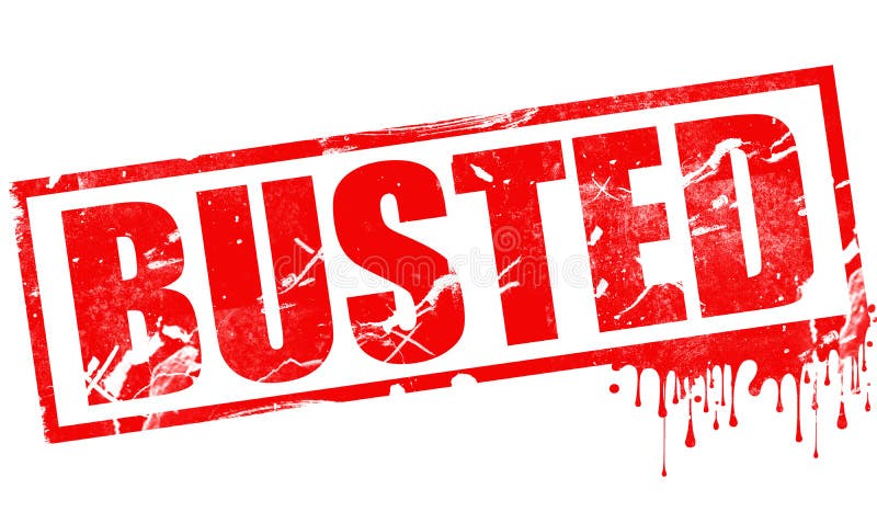 Busted banner stock illustration. Illustration of marketing - 7055709