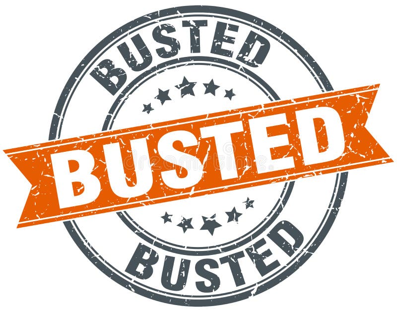 Busted round grunge stamp stock vector. Illustration of circle - 94842749