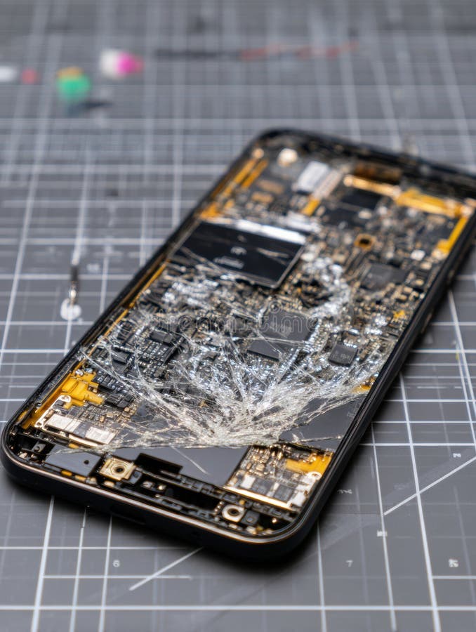 Busted Touchscreen Device Reveals Internal Damage and System Failure ...
