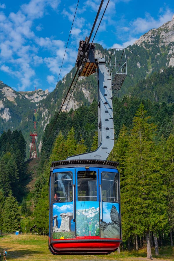 Busteni-Babele Cable Car in Romania Editorial Stock Image - Image of ...
