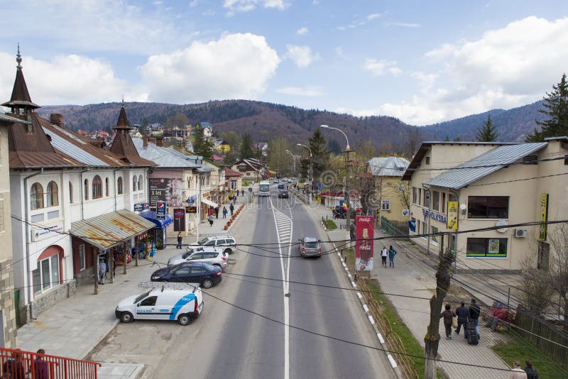 The City of Busteni, Romania. Editorial Image - Image of mountains ...