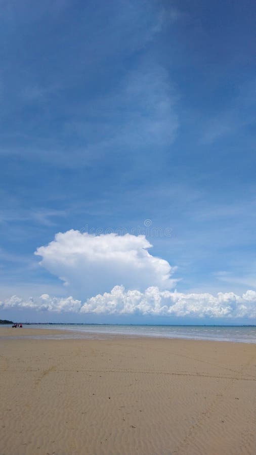 Bustling Beach in Sunny Weather Stock Photo - Image of sand, vacation ...