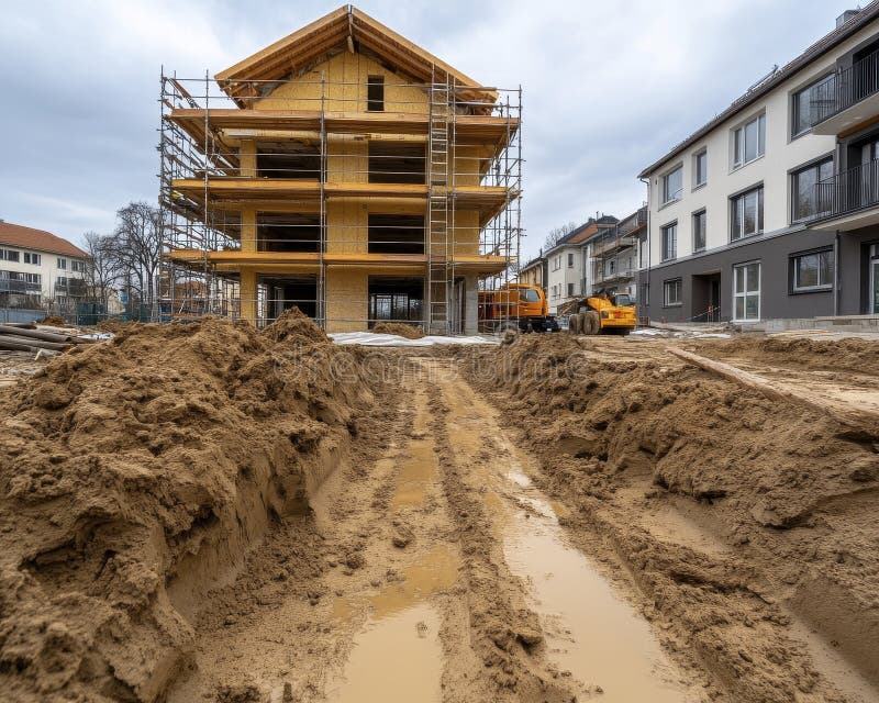 On a Bustling Construction Site, a Dedicated Construction Manager ...