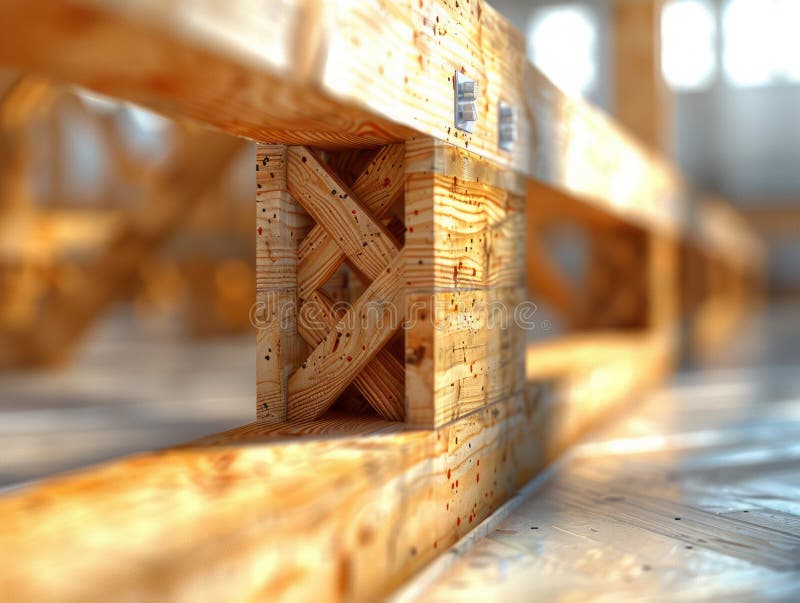 Interconnected Timber Beams Form Architectural Framework on Busy ...