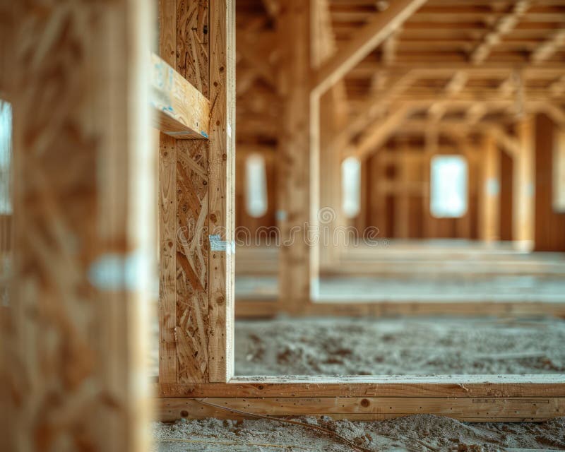 Wooden Support Framework Construction a Complex Building Structure in ...