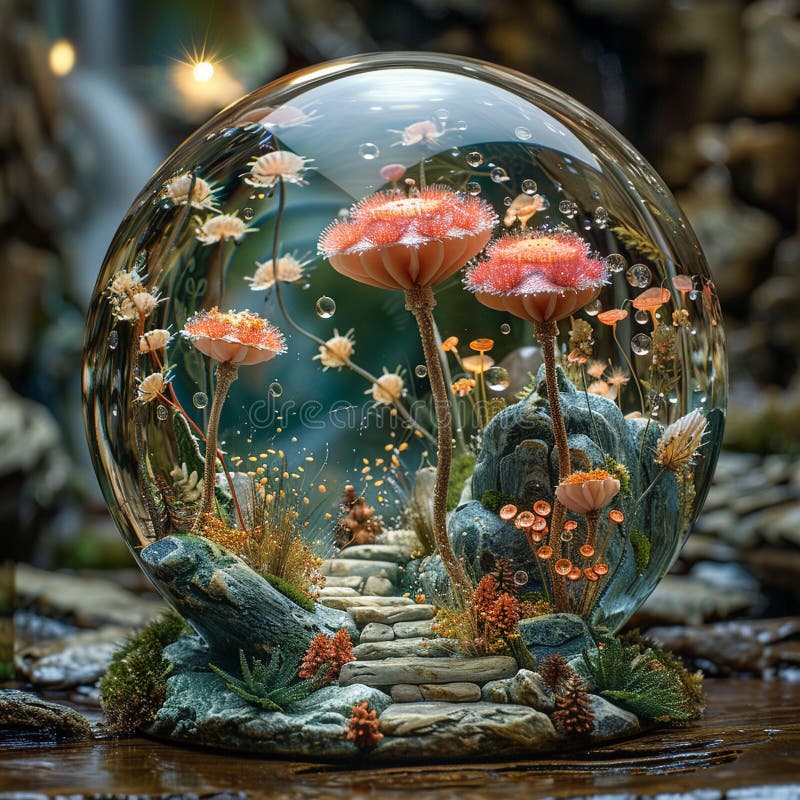 The Bustling Life Inside a Drop of Pond Water Stock Image - Image of ...