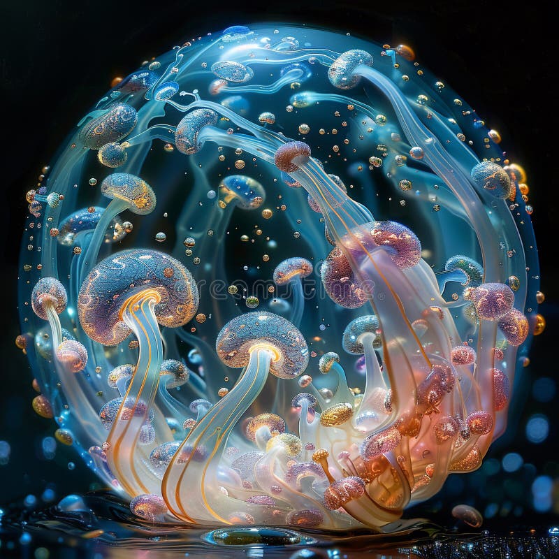 The Bustling Life Inside a Drop of Pond Water Stock Photo - Image of ...