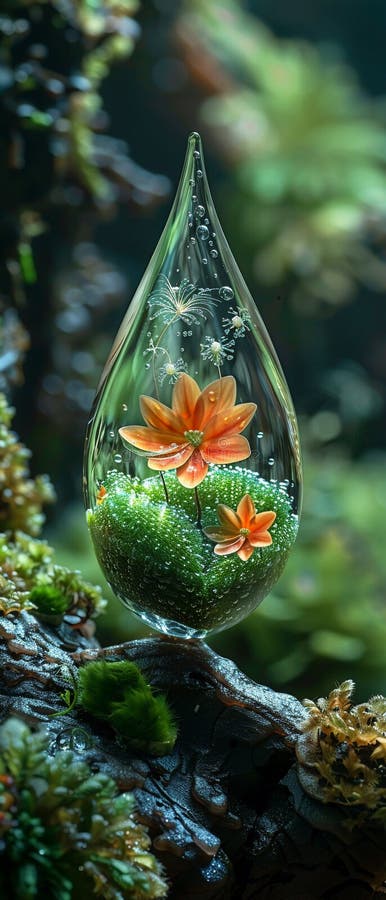 The Bustling Life Inside a Drop of Pond Water Stock Image - Image of ...