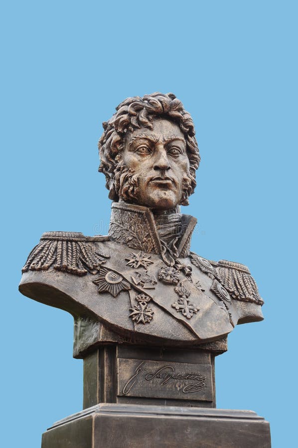 Busto De General Peter Bagration Imagen de archivo - Imagen de cara ...